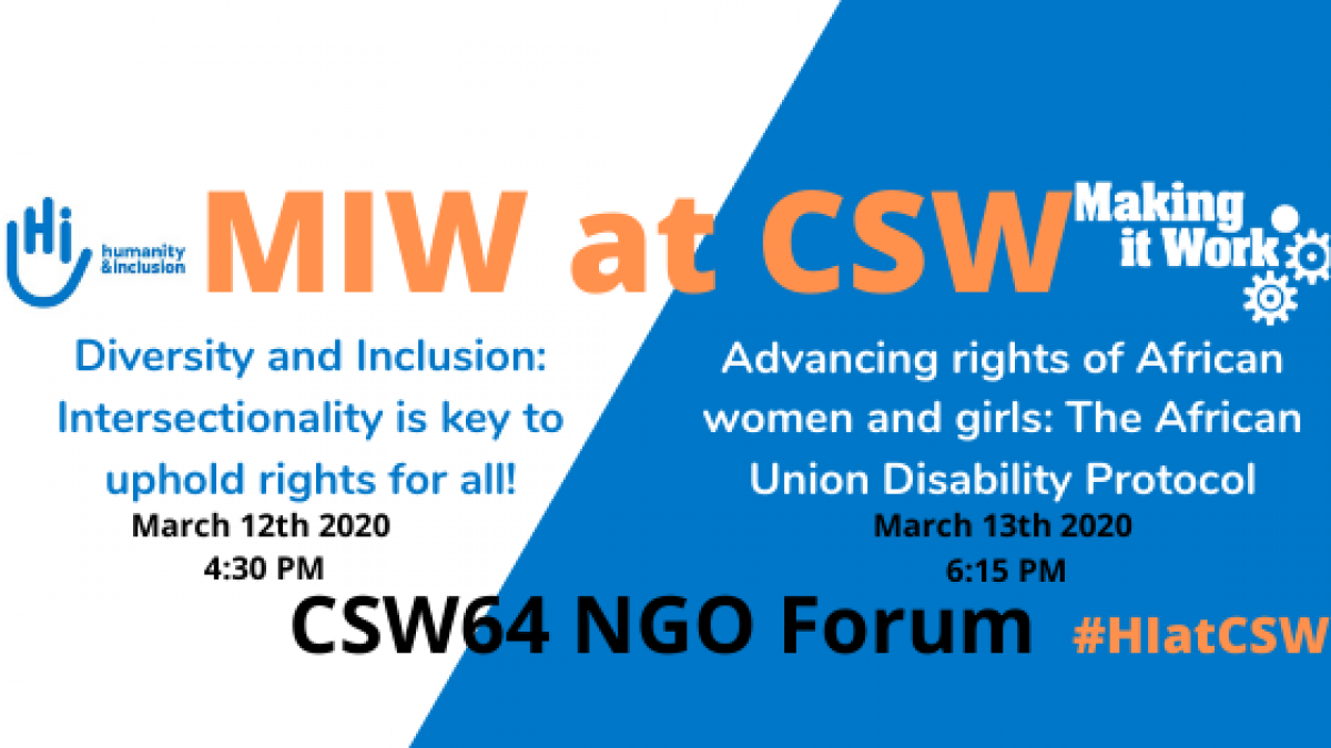MIW at the Commission on the Status of Women CSW64 in New York, March ...